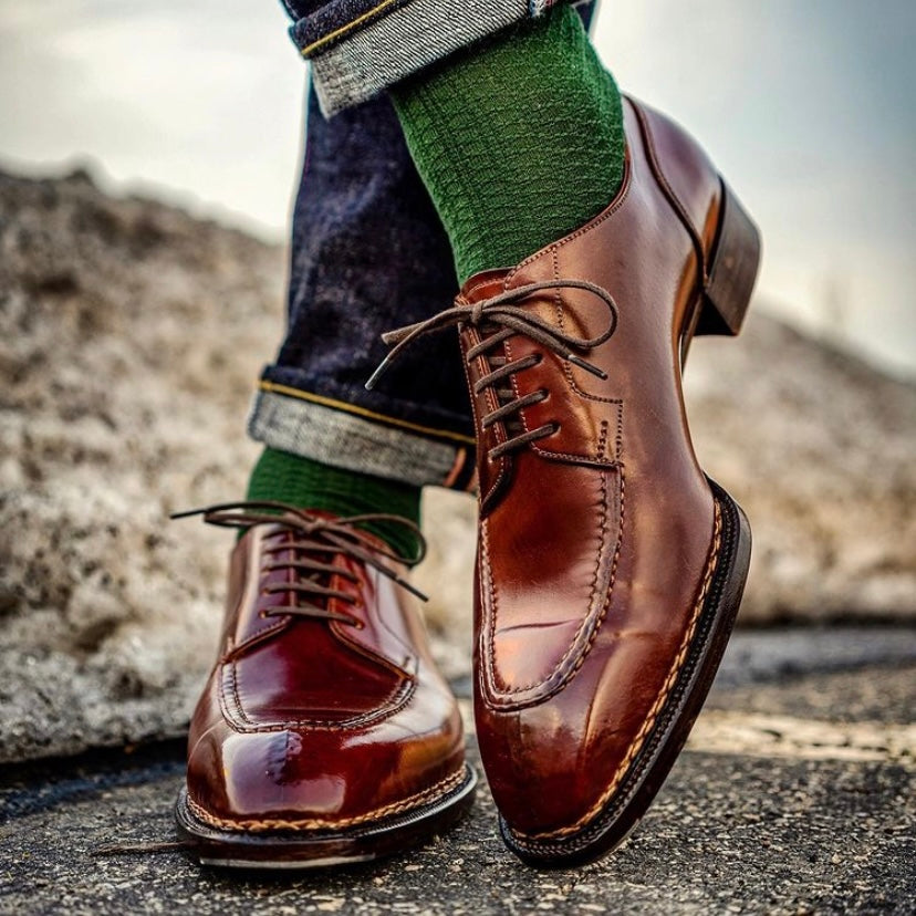 Acme Shoemaker Split Toe Derby Horween Color 4 Shell Cordovan – Pure ...