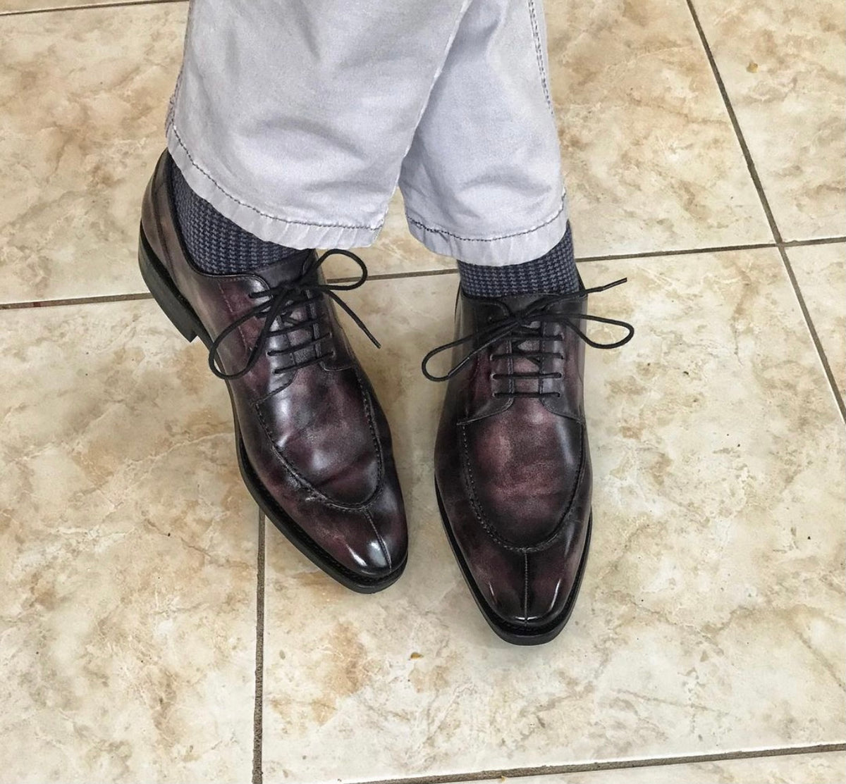 Cru Nonpareil Dark brown Oxford Apron Toe Shoe – Pure Polish Products