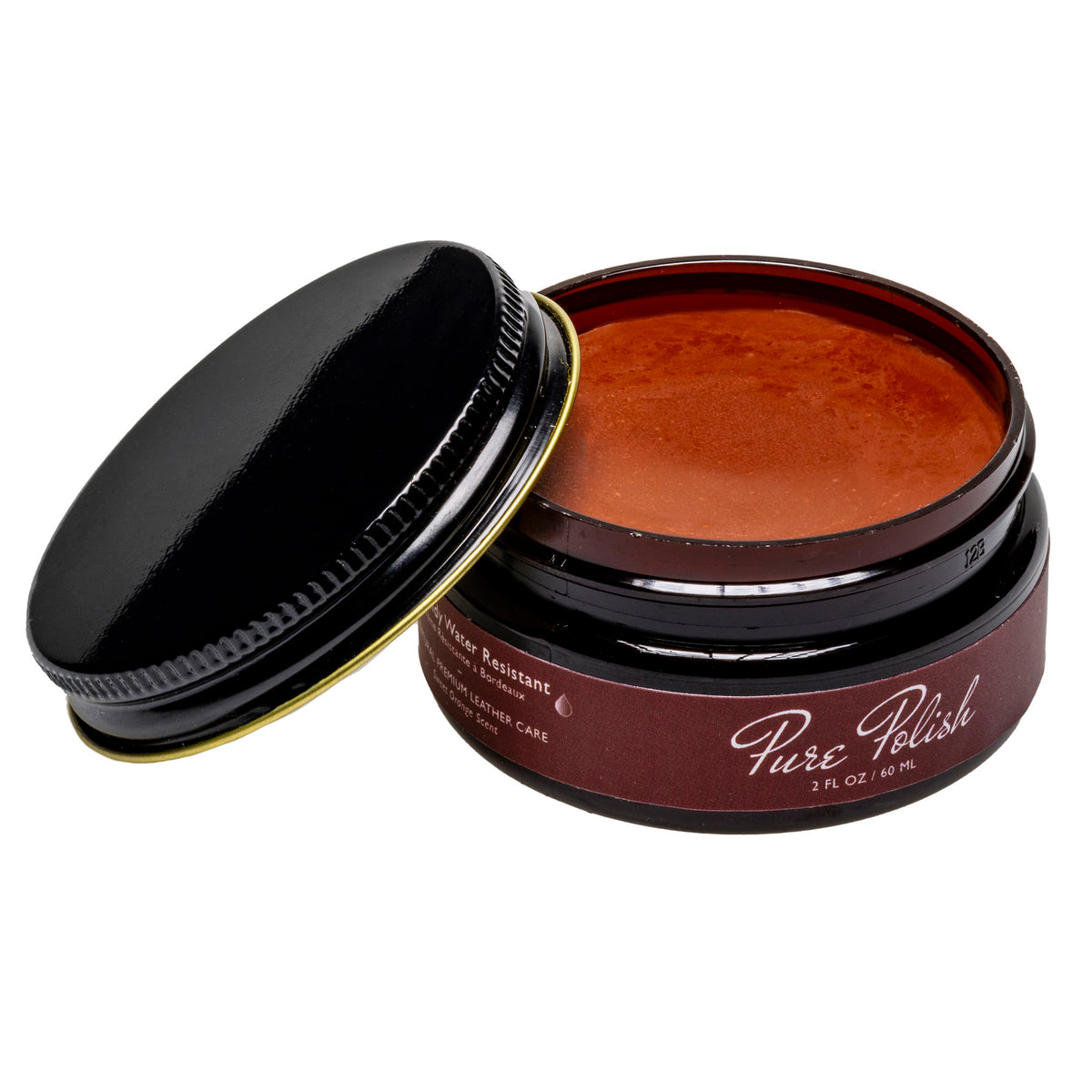 Burgundy Water Resistant Leather Cream made with Beeswax and Coconut ...